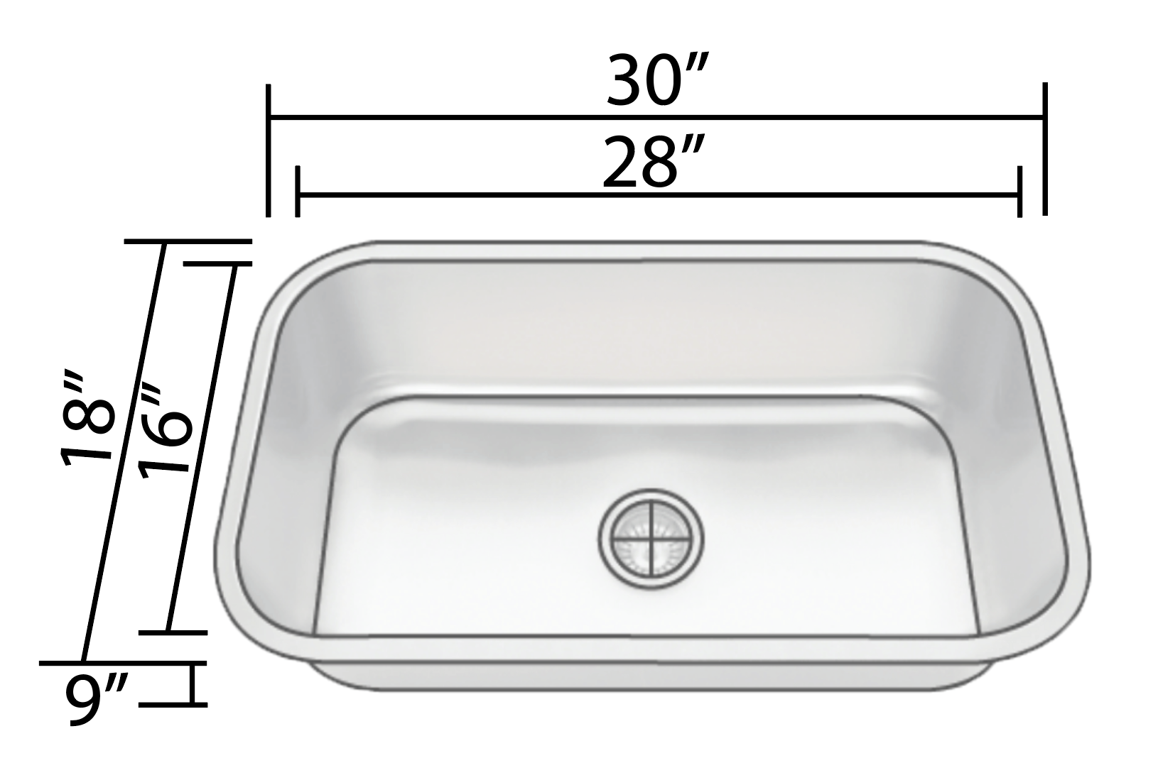 Discount Allora Stainless Steel KSN-3018 Single Bowl Sink